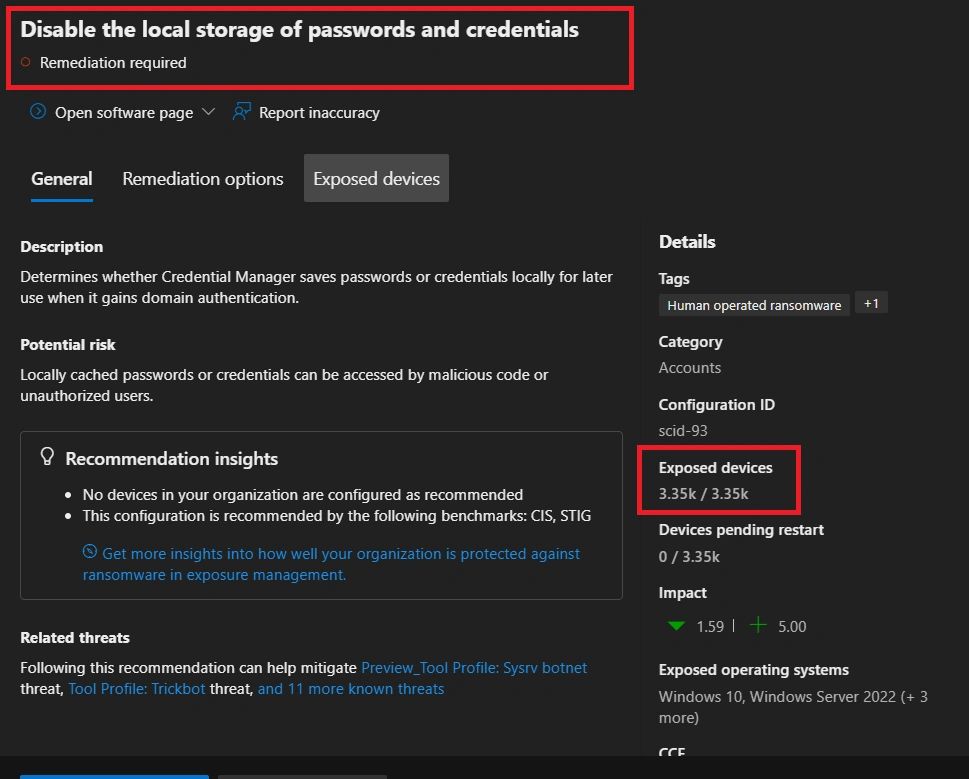 Secure Score Series - Disable Local Storage of Passwords
